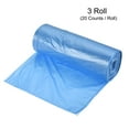Uxcell 4-6 Gallon Small Plastic Trash Bags Waste Basket Liners Blue, 60 ...