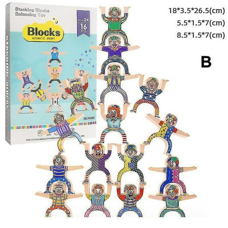 Plastic Stacking Games Interlock Toys Balancing Blocks Games Toddler ...