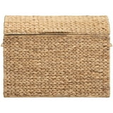 eHemco Heavy-duty Water Hyacinth Wicker Storage Trunk with Metal Frame ...