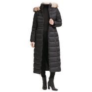 Michael Michael Kors Women's Chocolate Brown 3/4 Down Puffer Coat with Hood (S) - Walmart.com