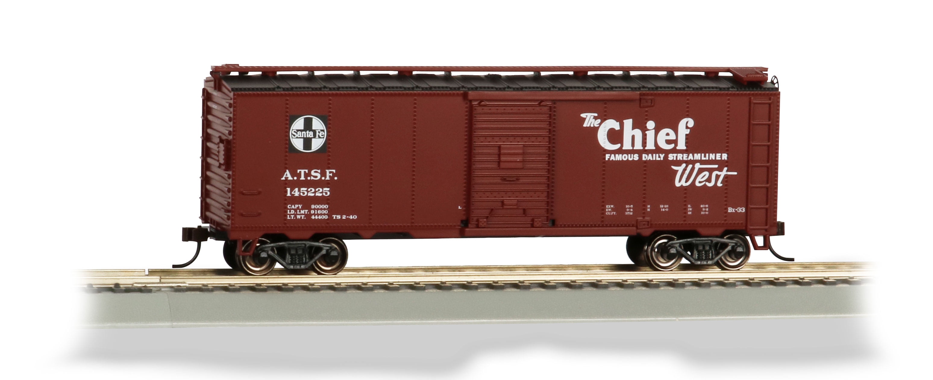 Bachmann 16505 HO Santa Fe Map Chief 40' Box Car - Walmart.com