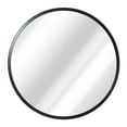 HBCY Creations Black Circle Wall Mirror 16 Inch Round Wall Mirror for ...