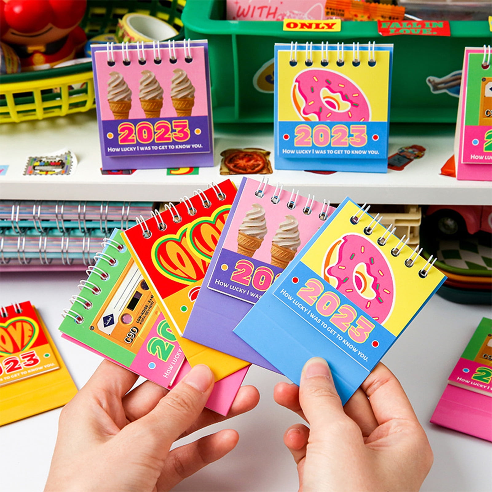 Paper Calendar Mini Cartoon Decorative Page Turning Smoothly Record ...