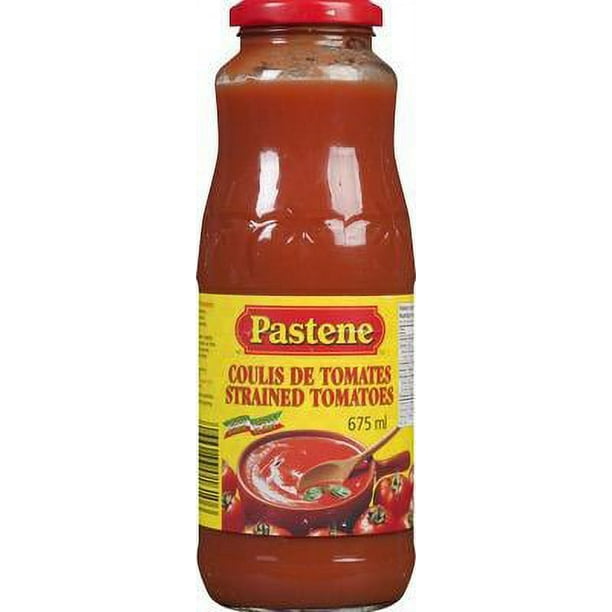 Pastene Strained Tomatoes with Basil Leaf, 675 mL - Walmart.ca