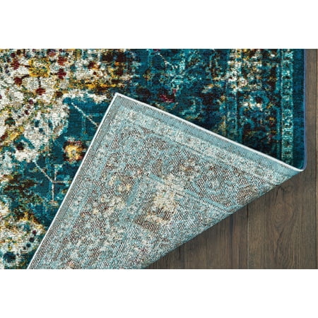 United Weavers Panama Jack Bohemian Bahama Transitional Aqua Woven ...