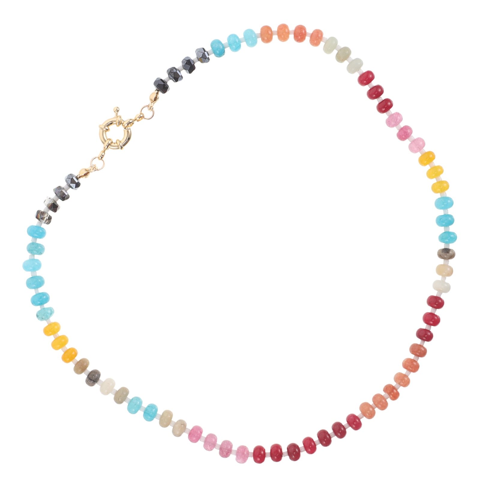 Click here for Showeroro Colorful Beaded Necklace Pendant Necklac... prices