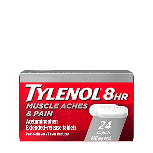 Tylenol 8 Hour Muscle Aches & Pain Acetaminophen Tablets for Muscle ...