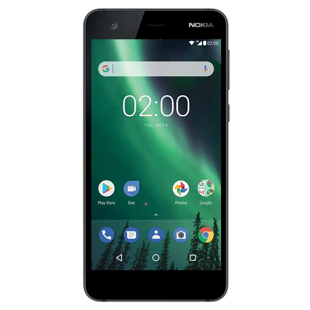 Nokia 2 TA-1035 8GB Unlocked GSM Phone w/ 8MP Camera - Black - Walmart ...