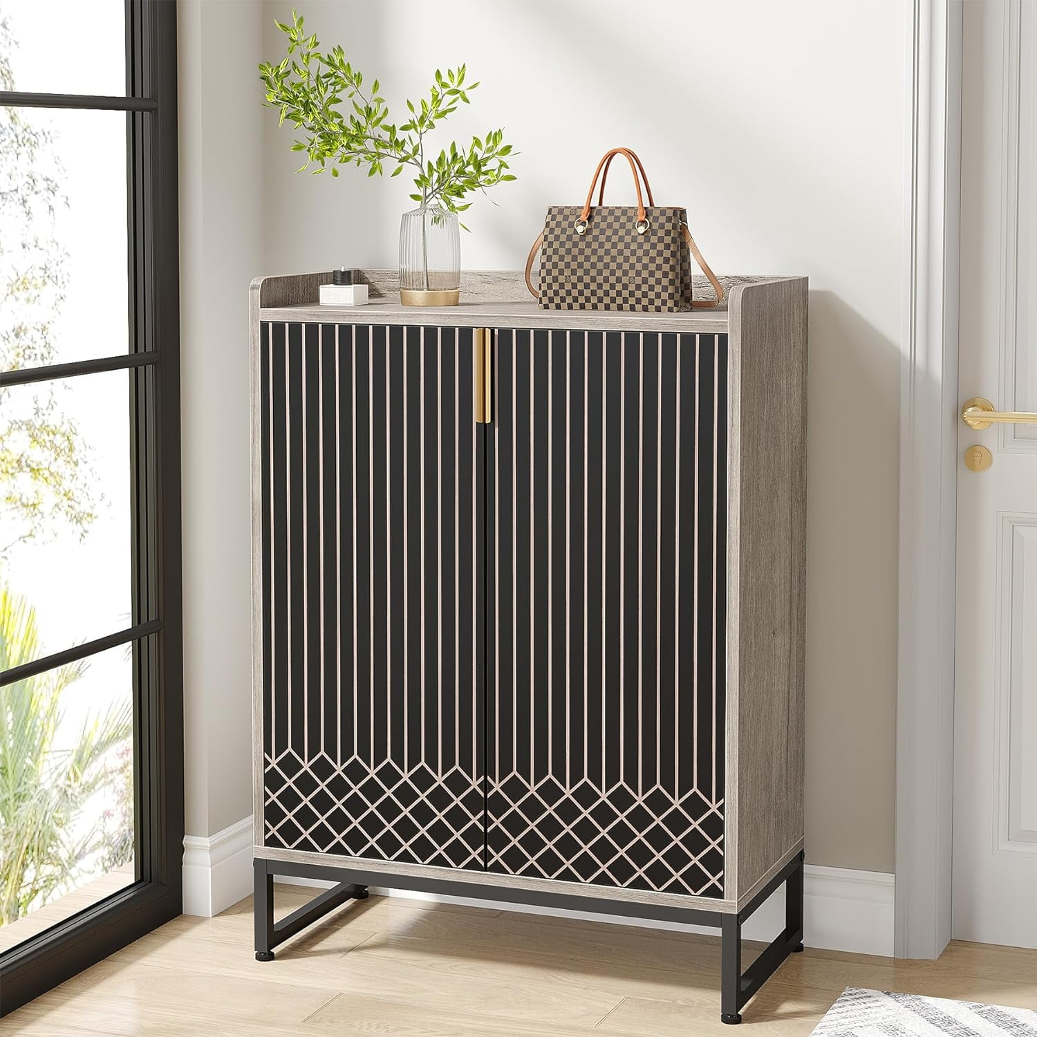 Click here for Tribesigns Shoe Cabinet With Doors  5 Tiers Shoe S... prices