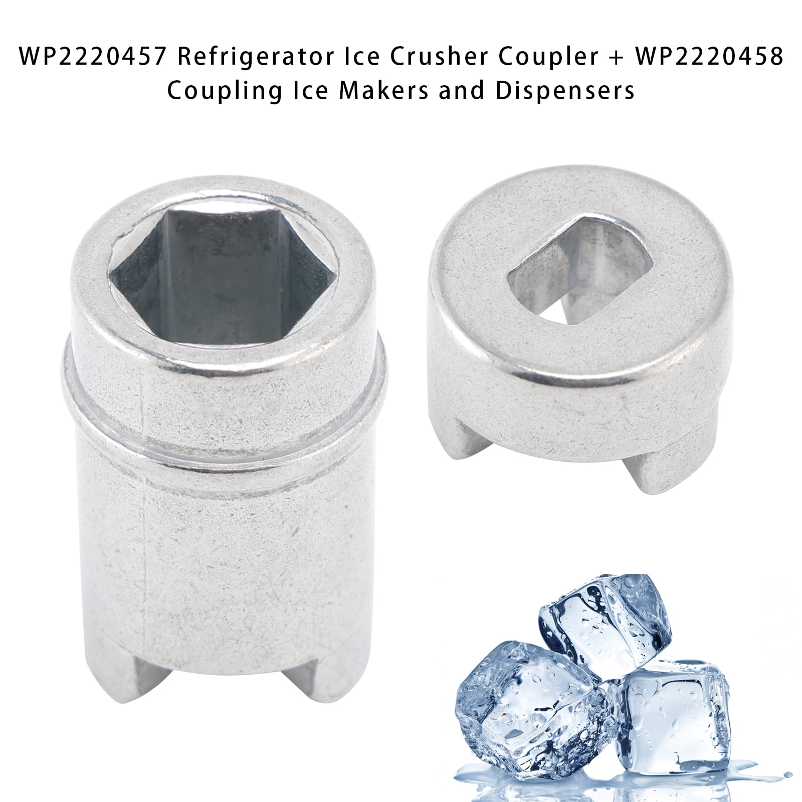 WP2220457 Refrigerator Ice Crusher Coupler + WP2220458 Coupling ...