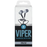 iWorld Viper Earbuds with Mic 1 pr Box - Walmart.com