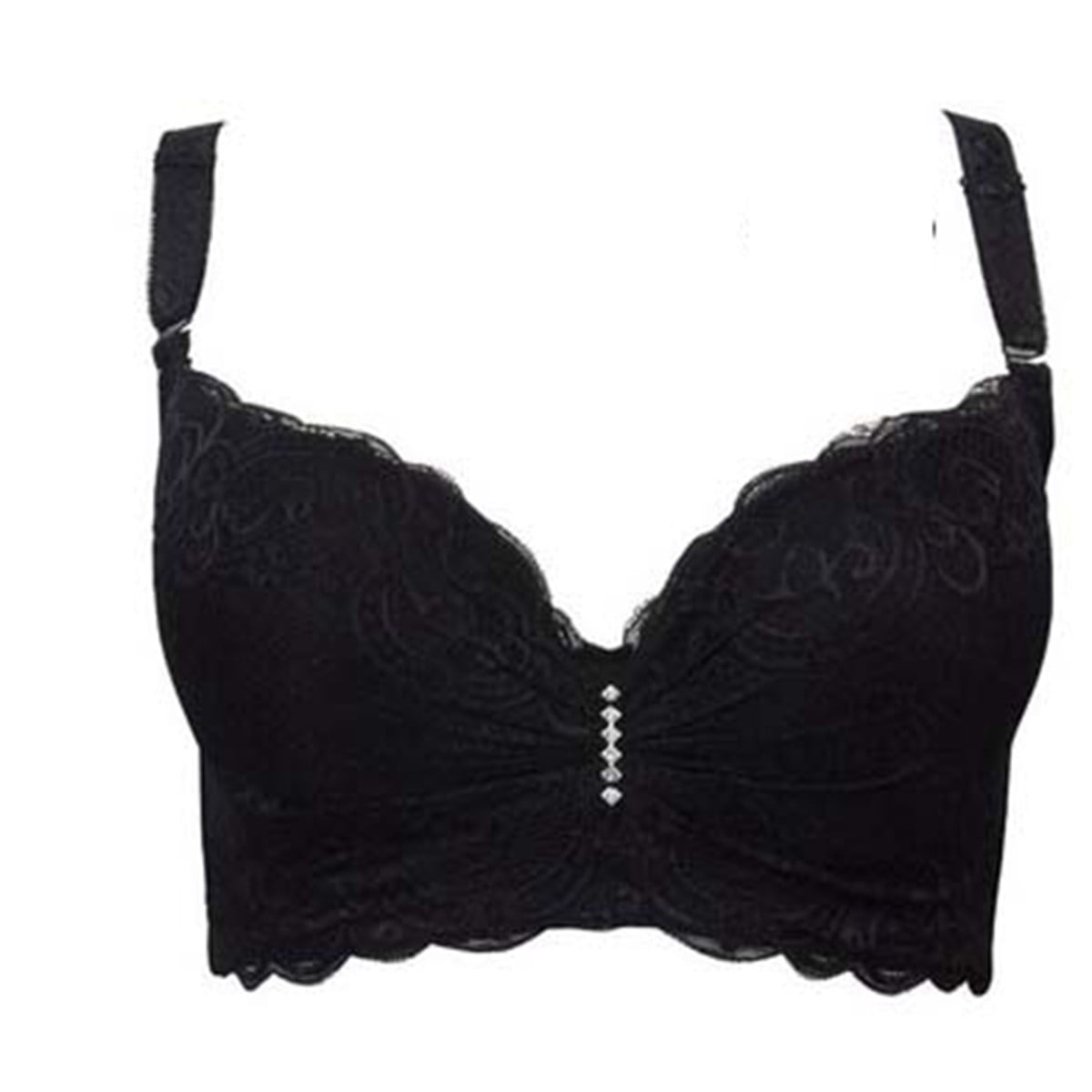 UK Women C D Cup Saxy Lace Push Up Bra Plus Size Wired Convertible ...