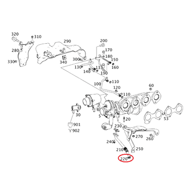 New Genuine Mercedes-Benz EGR Pipe Tube Gasket (2011-2016) OE ...