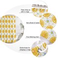 72x78 Inch Shower Curtain Lemon Bathroom Decor, Waterproof Fabric ...