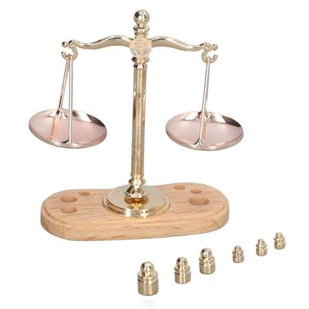 ANGGREK Dollhouse Decorative Balance,Dollhouse Balance Scale,1:12 Retro ...
