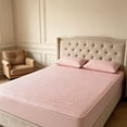 Quilted Waterproof Mattress Protector Summer Cooling Ice Silk Bed Cover ...