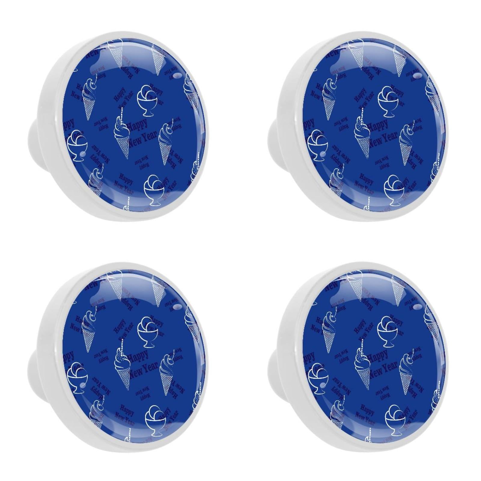 4 Pcs Ice Cream Knobs for Kitchen Cabinet Cupboard Dresser Bookcase ...