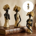 AOOOWER Decorsative Sculptures Resin African Woman Statues Home Decors ...