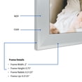 ArtToFrames 10" x 10" Silver Picture Frame, 10x10 inch Silver MDF ...