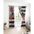Anniversary USA Flag Blackout Curtains for Bedroom/Living Room, Thermal ...