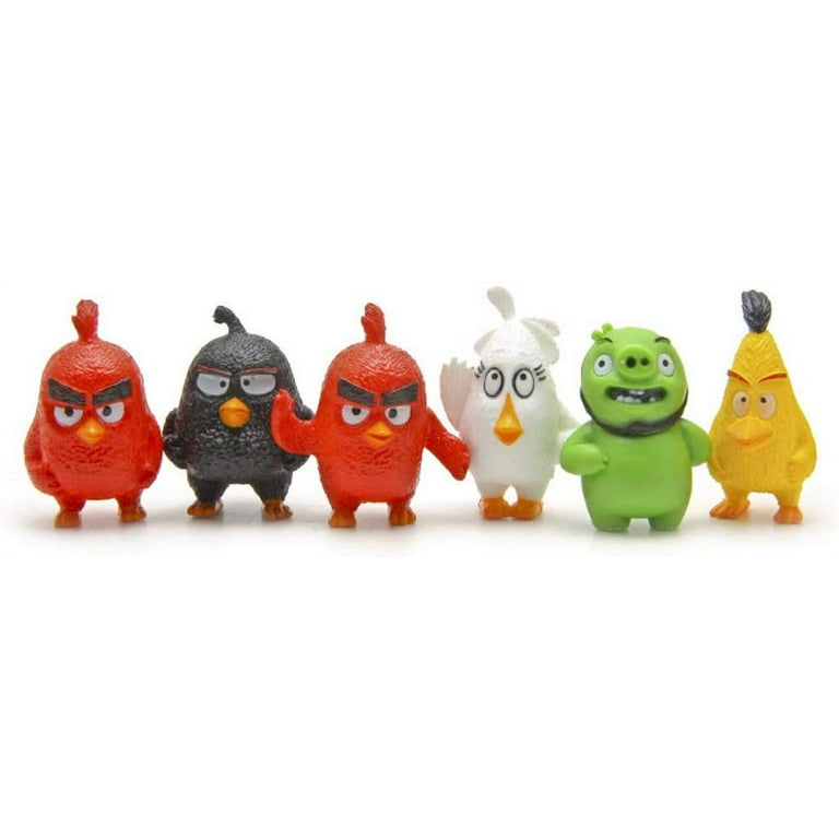 HYSTYLE 12 Pcs Bird Figures, Mini Angry Bird Figure Playset