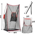 Galileo 7x4ft Football Kicking Net & Quarterback Throwing Practice Net ...