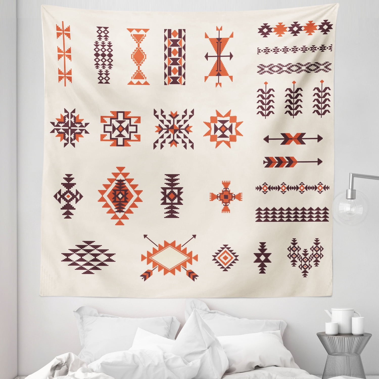 Tribal Tapestry, Illustration of Aztec Culture Pattern Tribal Design ...