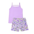 ATOGUTA Gym Outfits for Girls Set Spaghetti Strap Tank Top And Floral ...