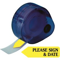 Redi-Tag, RTG81014, Sign Here Removable Flags In Dispenser, 120 / Pack ...