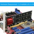Dual NVMe PCIe Adapter,M.2 NVMe SSD to PCI-E 3.1 X8/X16 Card - Walmart.com