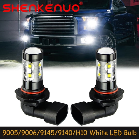 6000K White LED Fog Lights Set for 2002-2008 Dodge Ram 1500 2003-2009 ...
