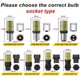 Amber 3014 144SMD LED Turn Signal Light Bulb, Super Bright Car LED ...