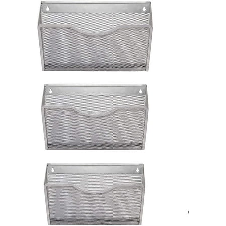 Office Hanging Mesh Letter Size Wall File Holder Organizer Single ...