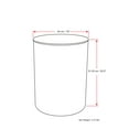 Simpli Home Curtis Industrial 16 inch Wide Metal Metal Cylinder Accent ...
