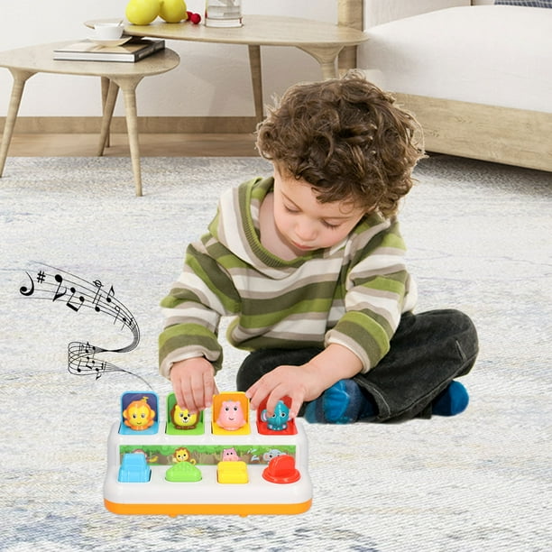 Pop-up Toy Funny Push Pop-up Toys Interactive Cartoon Toy Family Animal ...