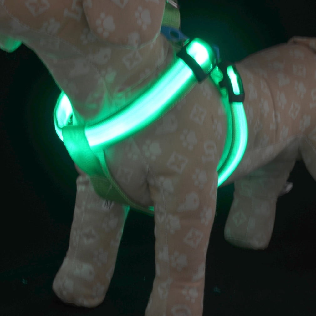 LED Nylon Collar Led Glow Flash Light Dog Puppy Belt Pet Safety Collar ...