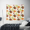 Balery Thanksgiving Turkey Pattern Tapestry 60x51 Inches - Large Wall ...