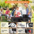 2 Burner Gas Stove, High Pressure Outdoor Propane Burner with ...