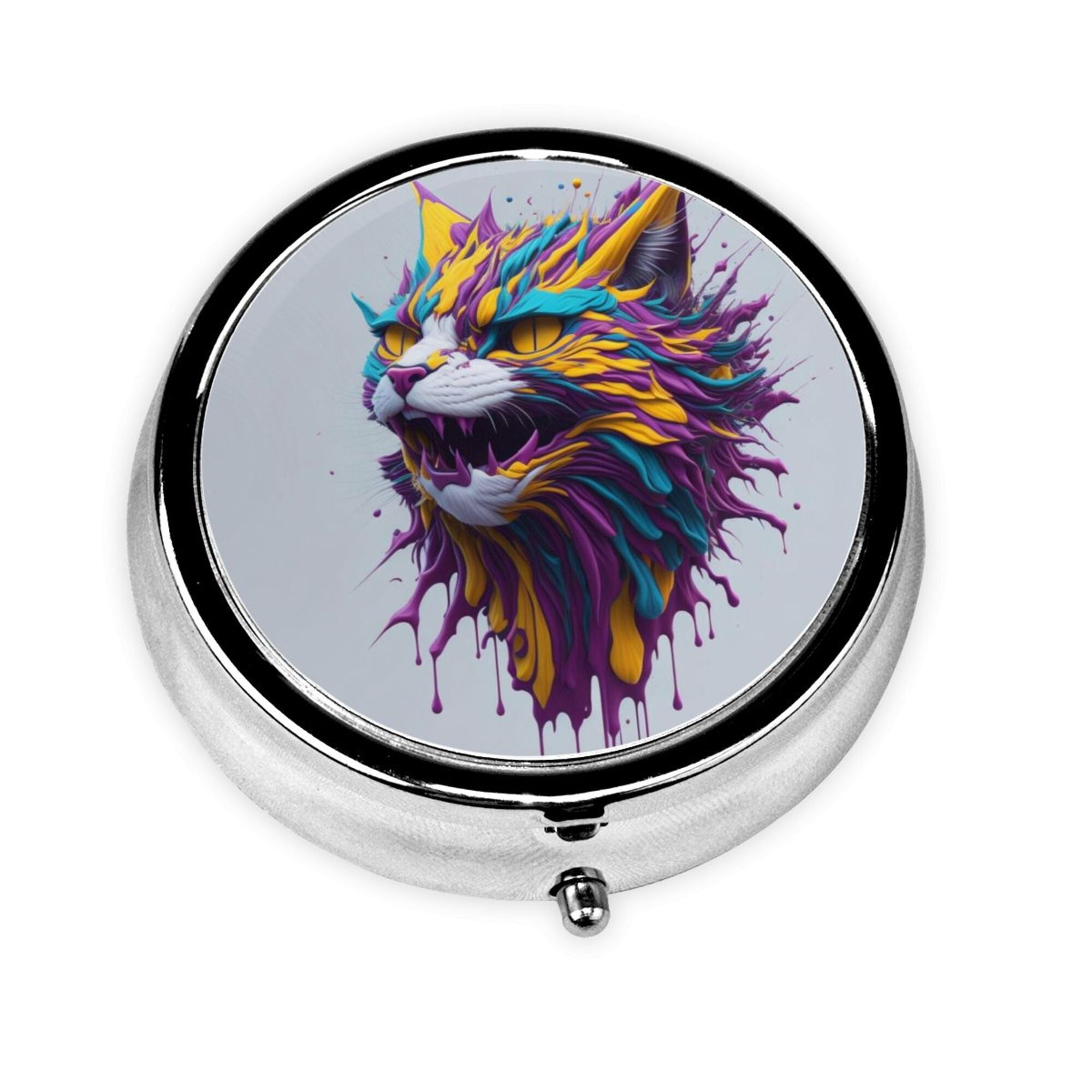 ZICANCN Round Pill Box Organizer with 3 Compartment, Mysticism ...