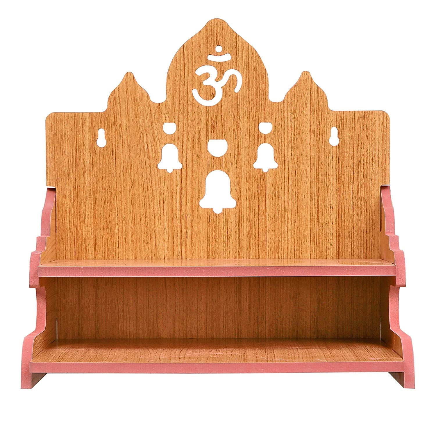 Wall Hanging Wooden Pooja Temple For Home And Office / Hanging Mandir ...