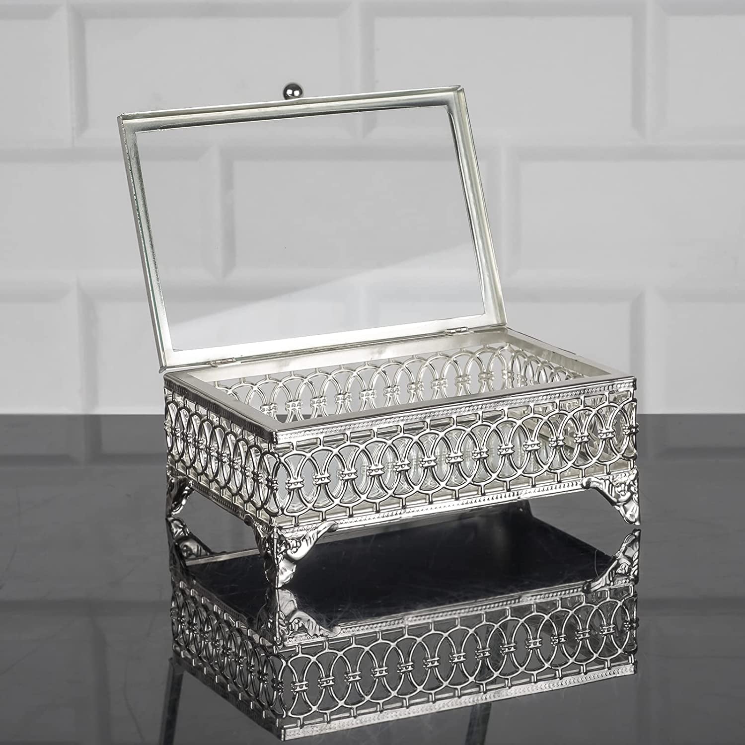 Decorative Handmade Vintage Jewelry Box, Antique Small Trinket Case ...