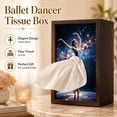 Ballet Dancer Tissue Box, Ballerina Wood Skirt Napkin Dispenser, Wooden ...