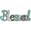 Blessed Black Wooden Cut-Out Wall and Tabletop Decor, Block Letters ...
