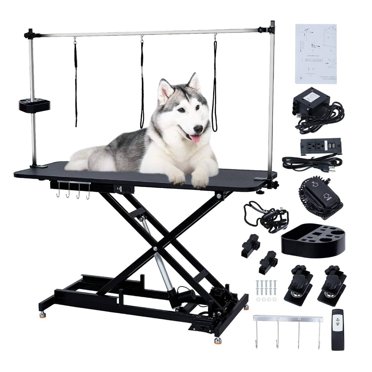 VEVOR 43" Hydraulic Pet Grooming Table, Heavy Duty Dog Grooming Arm for ...