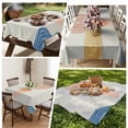 Arched Line Art Orange Sun Table Cloth 60x84in, Waterproof Rectangle ...