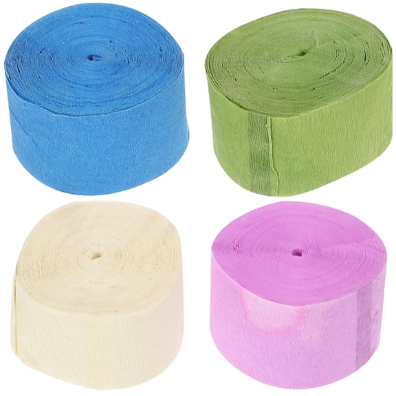 Raindrops Crepe Paper Streamers 10 Rolls per Set in Rosy for DIY ...