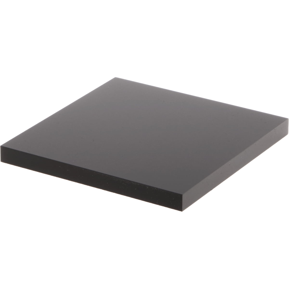 Plymor Black Square Acrylic Display Base, 4" W x 4" D x 0.375" H, Pack ...