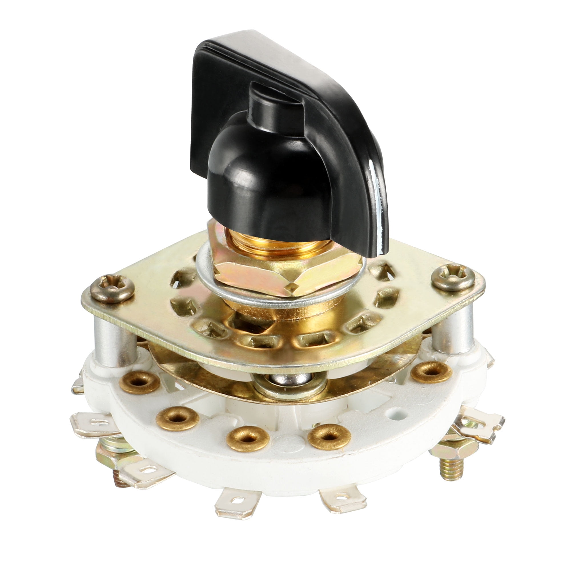 2P4T 2 Pole 4 Position 1 Deck Band Channel Rotary Switch Selector w ...