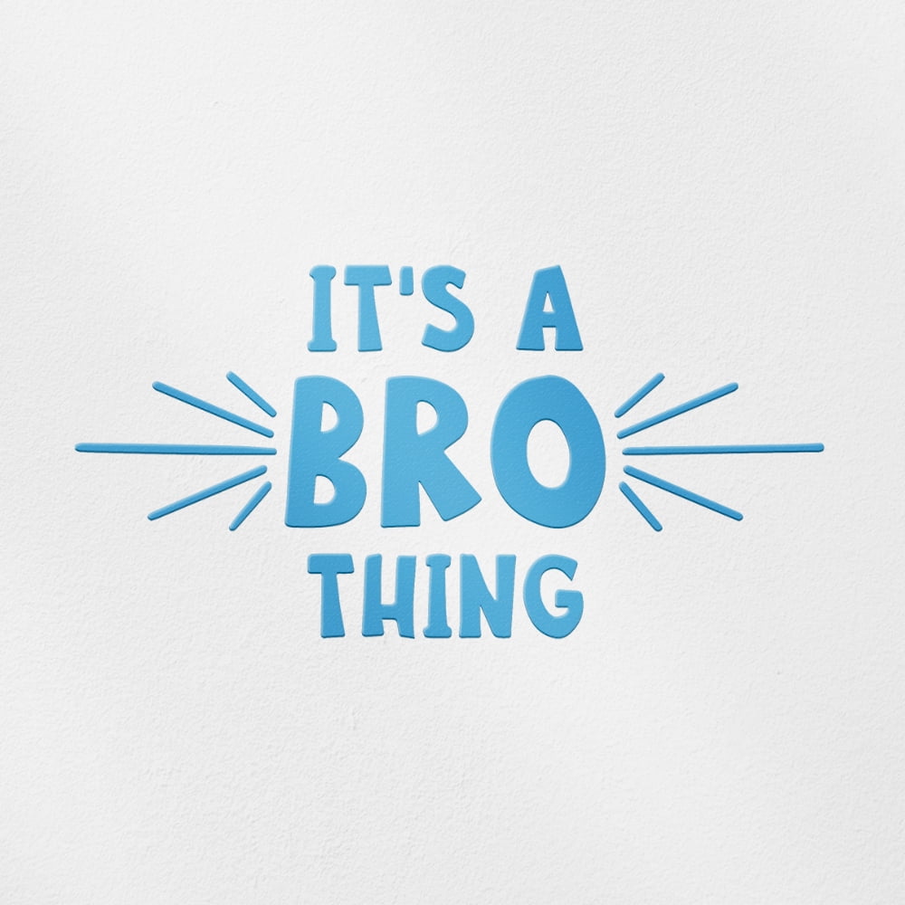 Transparent Decal Stickers Of Its A Bro Thing (Azure Blue) Premium ...