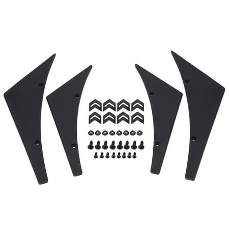 Front Bumper Canards,4pcs Car Front Bumper Front Bumper Canards Bumper ...